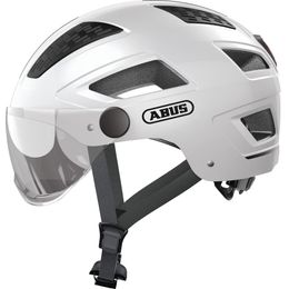 Fahrradhelm Abus "HYBAN 2.0 ACE" Helme Gr. M Kopfumfang: 52 cm - 58 cm, weiß (polar white) Fahrradhelme für Erwachsene