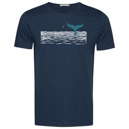 Greenbomb - Nature Whale Jump Spice - T-Shirt Gr S blau