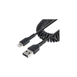 StarTech.com Coiled Apple Lightning to USB Cable for iPhone iPod iPad - 50cm