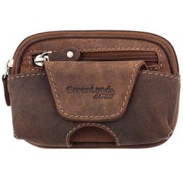 GreenLand Nature Montana Gürteltasche Leder 13 cm braun