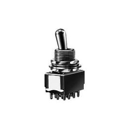 KNITTER-SWITCH Miniatur-Kippschalter EIN-AUS-EIN rastend 6 A - MTG 406 P