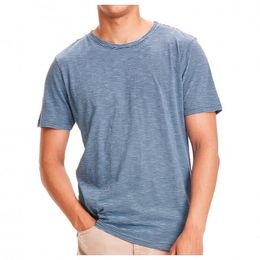 KnowledgeCotton Apparel - Alder Narrow Striped Tee - T-Shirt Gr L grau/beige