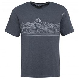 Chillaz - Relaxed Mountain Skyline - T-Shirt Gr M schwarz/blau/grau