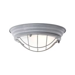 Brilliant Lampe Typhoon Wand- und Deckenleuchte 29cm grau Beton/weiß 1x A60, E27, 30W, geeignet für Normallampen (nicht enthalten) Für LED-Leuchtmittel geeignet