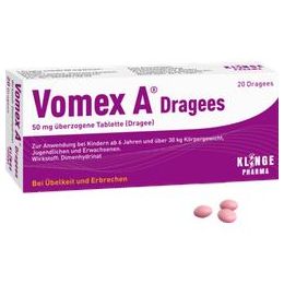 Klinge Pharma Vomex A Dragees 50 mg überzogene Tabletten 20 St