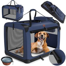 LOVPET&reg; Hundebox Hundetransportbox faltbar Inkl.Hundenapf Transporttasche Hundetasche Transportbox f&uuml;r Haustiere, Hunde und Katzen Haustiertransportbox