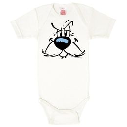 logoshirt Baby-Body mit niedlichem Idefix-Aufdruck Jungen Gr&ouml;&szlig;e 62 blau / schwarz / wei&szlig;