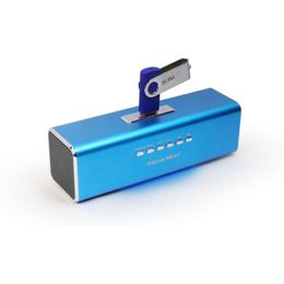 Technaxx MusicMan MA Soundstation 2.0 Portable-Lautsprecher (6 W), blau