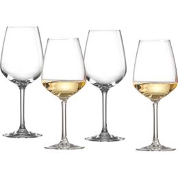 Ritzenhoff & Breker Ritzenhoff & Breker Weißweinglas Mambo, Kristallglas, 4-teilig, 300 ml, weiß