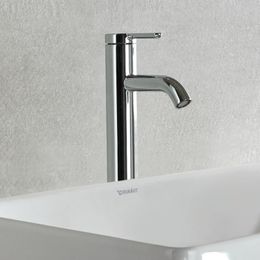 Duravit C.1 Einhebel-Waschtischmischer XL mit Zugstangen-Ablaufgarnitur, chrom C11040001010