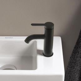 Duravit C.1 Einhebel-Waschtischmischer S ohne Ablaufgarnitur, schwarz matt C11010002046