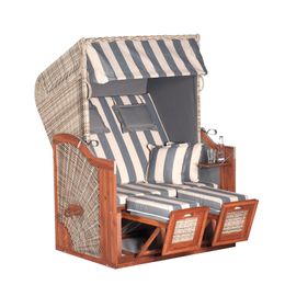 SonnenPartner Garten-Strandkorb "Rustikal 285 Z SUN", grey-washed