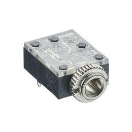 Lumberg Connect GmbH Klinkeneinbaubuchse, Rechter Winkel, Silber, 3.5 mm, Pole - 3 - 1503 09