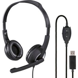 Hama PC-Office-Headset "HS-USB250", Stereo, Schwarz Headset PC-Headset, schwarz