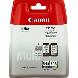 Canon PG-545/CL-546 MULTIPACK Tintenpatrone (Spar-Set, original Druckerpatrone 545 schwarz 546 cyan/magenta/yellow), bunt|gelb|schwarz