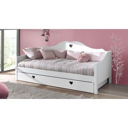 Betten Duscher Sofa-Ausziehbett Asami Bett Jugendliche 90x200 cm weiß