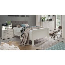 Betten Duscher Komfort-Einzelbett Casperia Bettgestell 100x200 cm weiß, Einzelbett