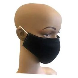 Mex pro Hair Stoffmaske uni schwarz Größe M