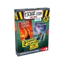 Noris Escape Room - Das Spiel Duo 3, Partyspiel Spieleranzahl: 2 - 3 Spieler Spieldauer: 1 Stunde Altersangabe: ab 16 Jahren Serie: Escape Room - Das Spiel