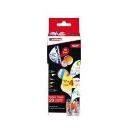 Edding 1340 Pinselstifte Brushpen Colour Happy Set, 17+4er Set Limited Edition
