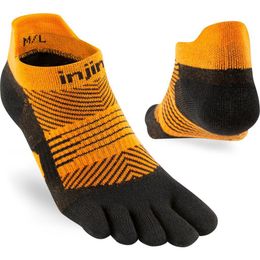 injinji Damen Run Lightweight No-Show Socks orange