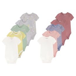 lupilu® Baby Mädchen Bodies, 5 Stück, kurzarm, aus reiner Bio-Baumwolle