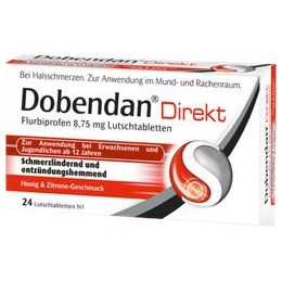 Reckitt Benckiser Deutschland GmbH Dobendan Direkt Flurbiprofen 8,75 mg Lutschtabl. 24 St