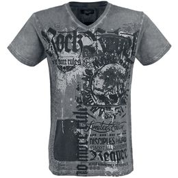 Rock Rebel by EMP Heavy Soul T-Shirt grau in L