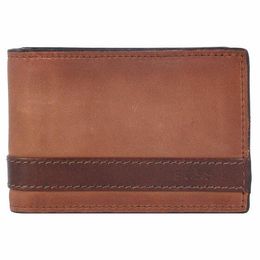 Fossil Quinn Geldbörse Leder 11 cm Geldscheinklammer braun