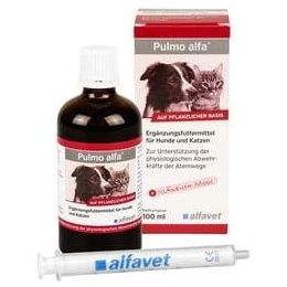 alfavet Pulmo Alfa Ergänzungsfutterm.flüss.f.Hunde/Katzen 100 ml