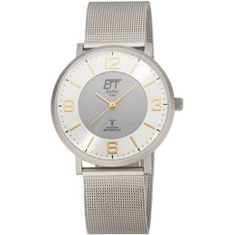 Solaruhr ETT "Atacama, EGS-11395-25M" Armbanduhren grau (stahlgrau) Herren Solaruhren