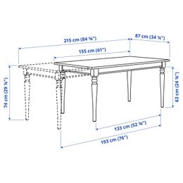 IKEA INGATORP / STEFAN Tisch und 4 Stühle
