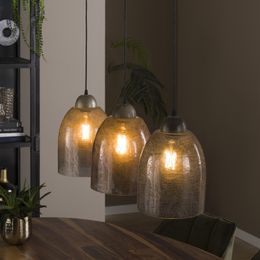 hofstein Barrancas Pendelleuchte Altsilber, 3-flammig