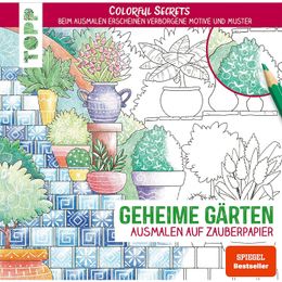 TOPP Ausmalbuch "Colorful Secrets - Geheime Gärten"
