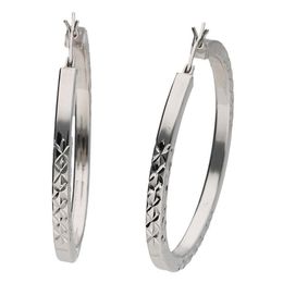 Firetti Paar Creolen Schmuck Geschenk Silber 925 Ohrschmuck Sterne, mit Zirkonia (synth), silberfarben