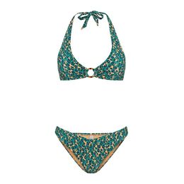 Shiwi Bikini 'CARO' Damen Gr&ouml;&szlig;e L beige / blau / jade