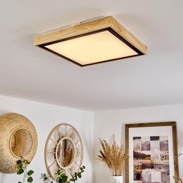 hofstein Corinto Deckenleuchte LED Naturfarben, Schwarz, 1-flammig