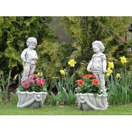 JVmoebel Skulptur Figur Blumenkübel Pflanz Kübel Deko Figur Blumentöpfe Garten Vasen