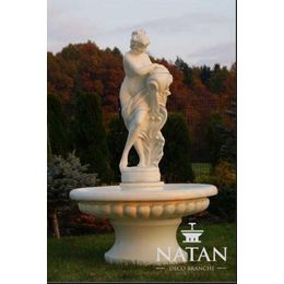JVmoebel Skulptur Zierbrunnen Springbrunnen Figur 196cm Brunnen Garten Fontaine Teich