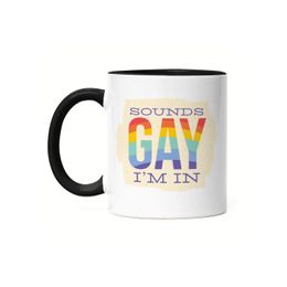 Hey!Print Tasse Sounds Gay I'm In Tasse LGBT Lustig Gay Rainbow LGBTQ Pride Queer Homosexuell CSD Pride Week