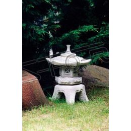 JVmoebel Skulptur Blumen Japanischer Garten Haus Statue Figur Deko Terrasse 607
