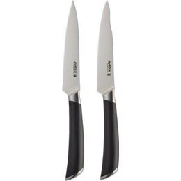 Zyliss Messer-Set Comfort Pro (Set, 2-tlg), Deutscher Edelstahl, langlebig, ergonomisch geformt, schwarz|silberfarben