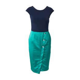 Swing Kleid Damen Gr&ouml;&szlig;e 36 navy / jade Winterkleid