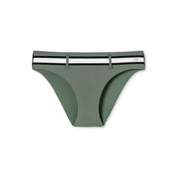 Schiesser Bikinihose 'Californian Dream' Damen Gr&ouml;&szlig;e L khaki / schwarz / wei&szlig;