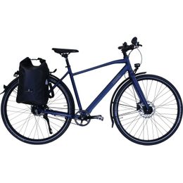 HAWK Bikes Trekkingrad HAWK Trekking Gent Super Deluxe Plus Ocean Blue, 8 Gang Shimano Nexus Schaltwerk, blau