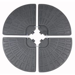 Vcm Ampel Sonnenschirmständer Platten befüllbar (Farbe: Schwarz)