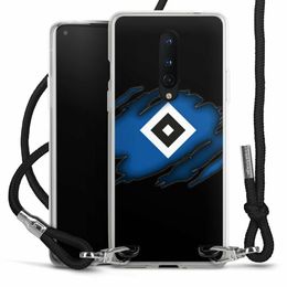 DeinDesign Handyhülle Hamburger SV HSV Offizielles Lizenzprodukt HSV Scratch, OnePlus 8 Handykette Hülle mit Band Case zum Umhängen Cover mit Kette