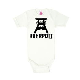 logoshirt Romper/Bodysuit 'Ruhrpott-Print' boy White size 98/104