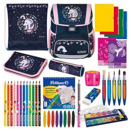 Herlitz Schulranzen Set Loop Plus 14-teilig Special Edition 2024 Mädchen Unicorn