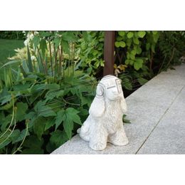JVmoebel Skulptur Garten Dekoration Hund Stein Figuren Deko Statue Skulptur S103084